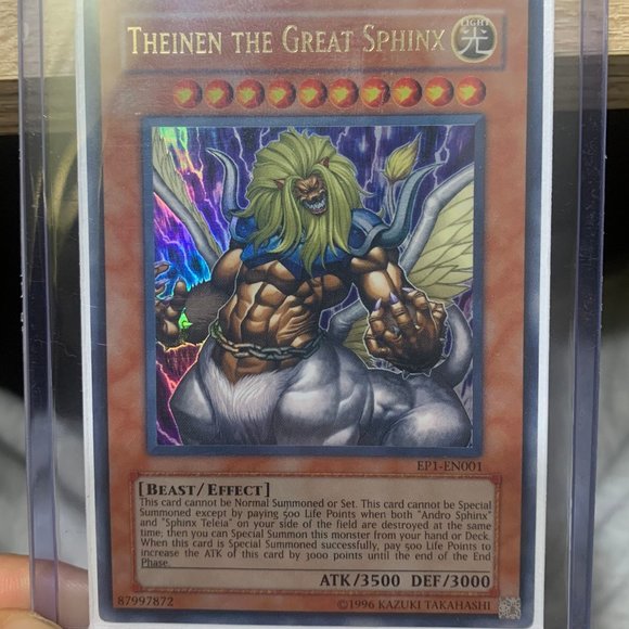 YuGiOh | Toys | Theinen The Great Sphinx Ultra Rare Collectors Movie ...